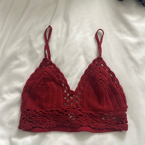 Xhilaration | Intimates & Sleepwear | Red Xhilaration Lace Bralette ...